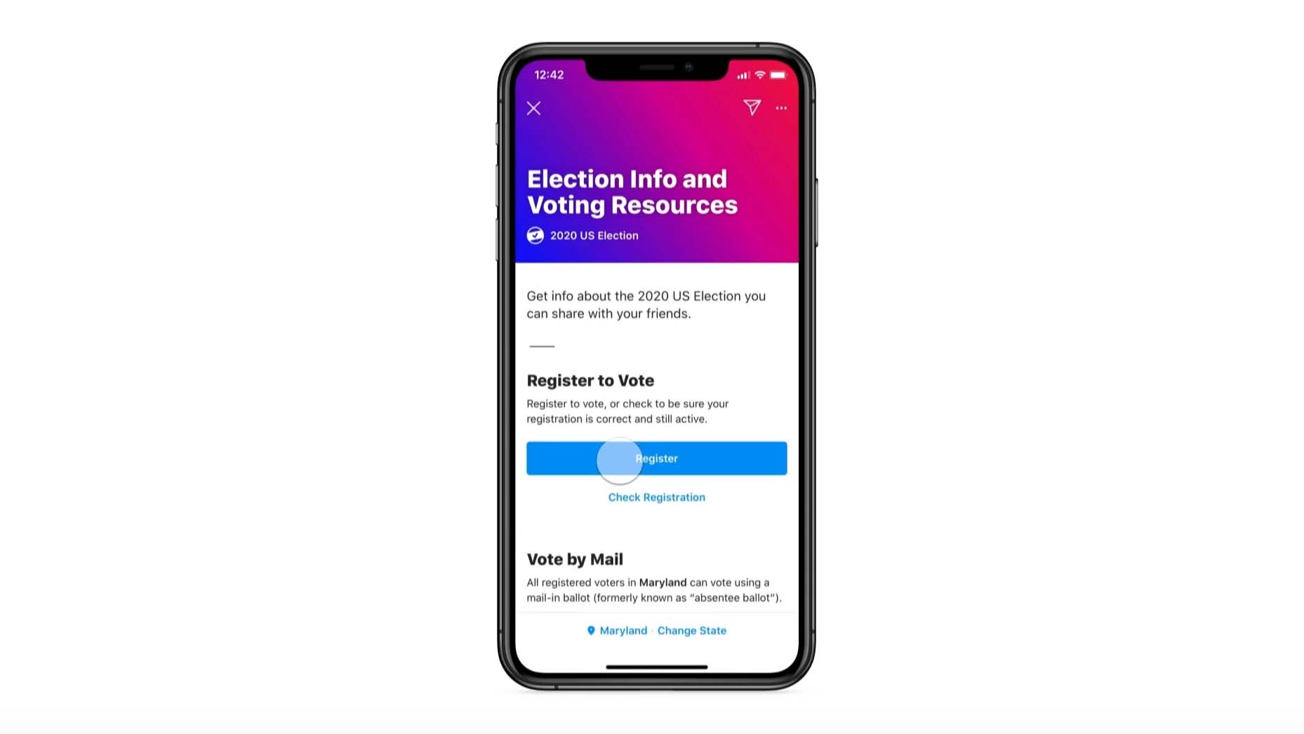 Facebook Voting Information Center – Coffee With America